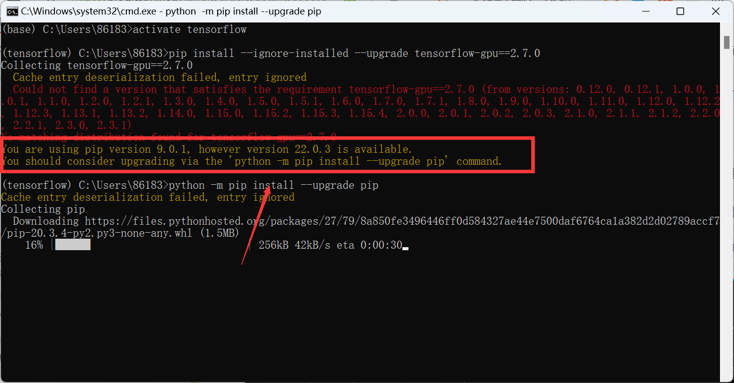 Anaconda下安装tensorflow (windows系统)_anaconda下载tensorflow-CSDN博客