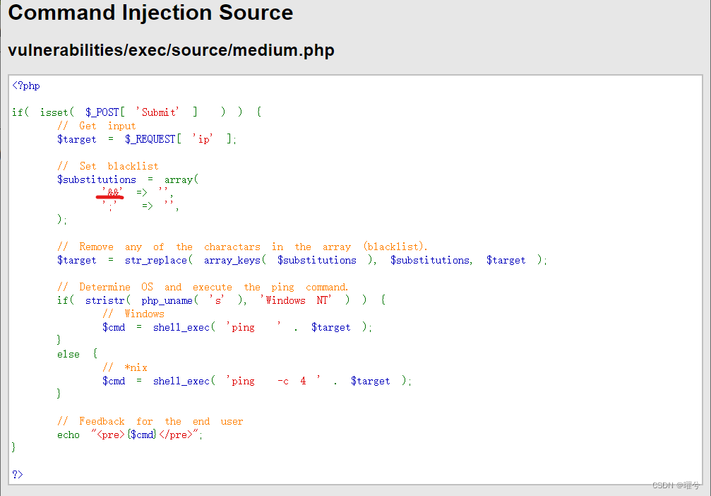 Dvwa Command Injection 命令注入 Dvwa命令注入添加新用户 Csdn博客