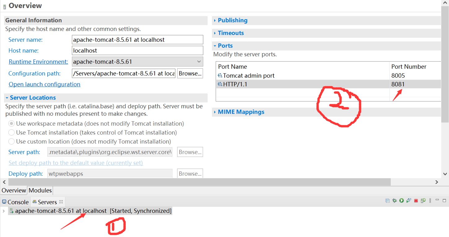 解决Eclipse中启动Tomcat时出现 Port 8080 required by Tomcat v8.5 Server at localhost is already in use ...