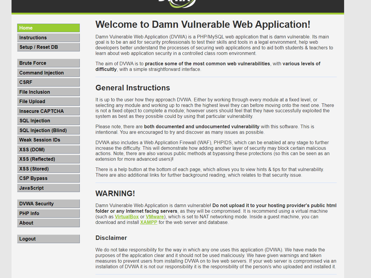 DVWA搭建_dvwa创建新用户-CSDN博客