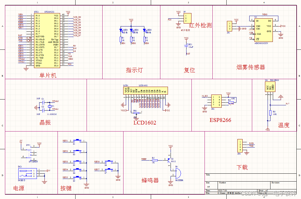 199、基于51单片机烟雾火灾报警器设计esp8266无线wifi温度红外感应检测报警设计基于51单片机的无线远程报警器设计 Csdn博客