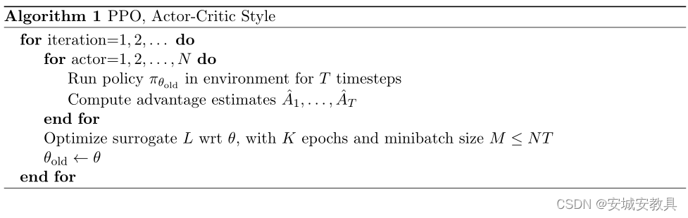 《Proximal Policy Optimization Algorithms》翻译 John Schulman, Filip Wolski, Prafulla Dhariwal, Alec ...