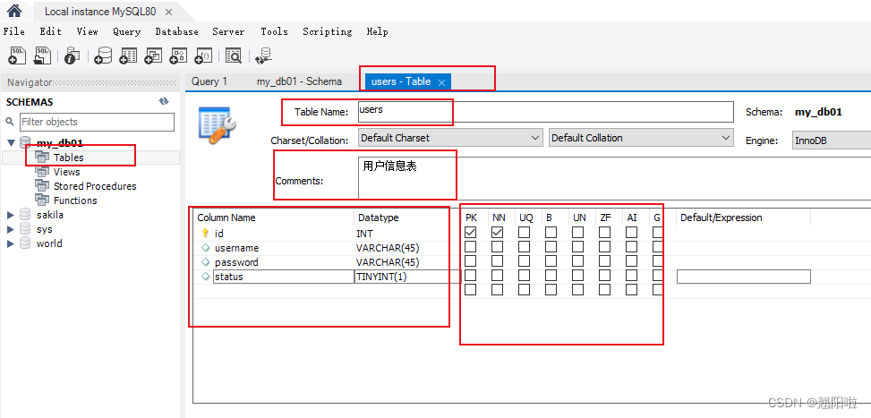 【mysql】使用mysql Workbench软件新建表 Mysqlworkbench创建表 Csdn博客