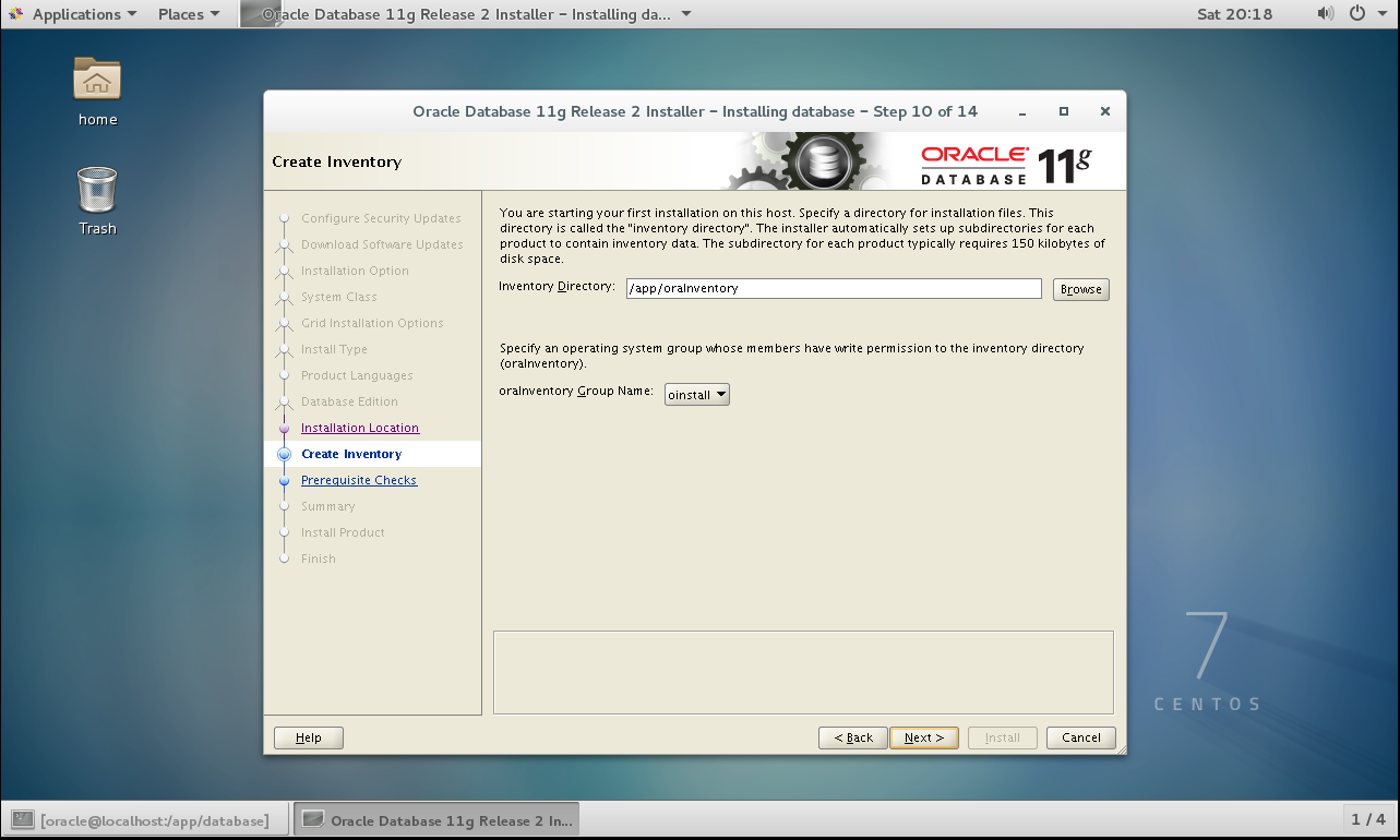 ORACLE 11g Centos7安装详解 agent nmhs错误处理-CSDN博客
