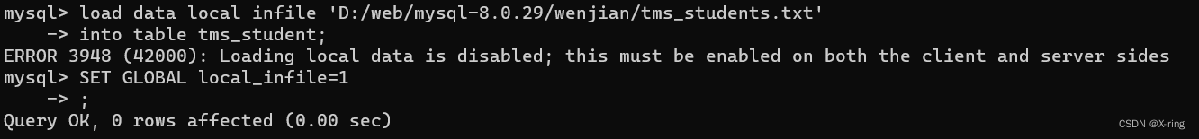 MySQL在导入txt文件时的常见错误汇总（亲测有效）_txt导入mysql时候日期字段变成null-CSDN博客