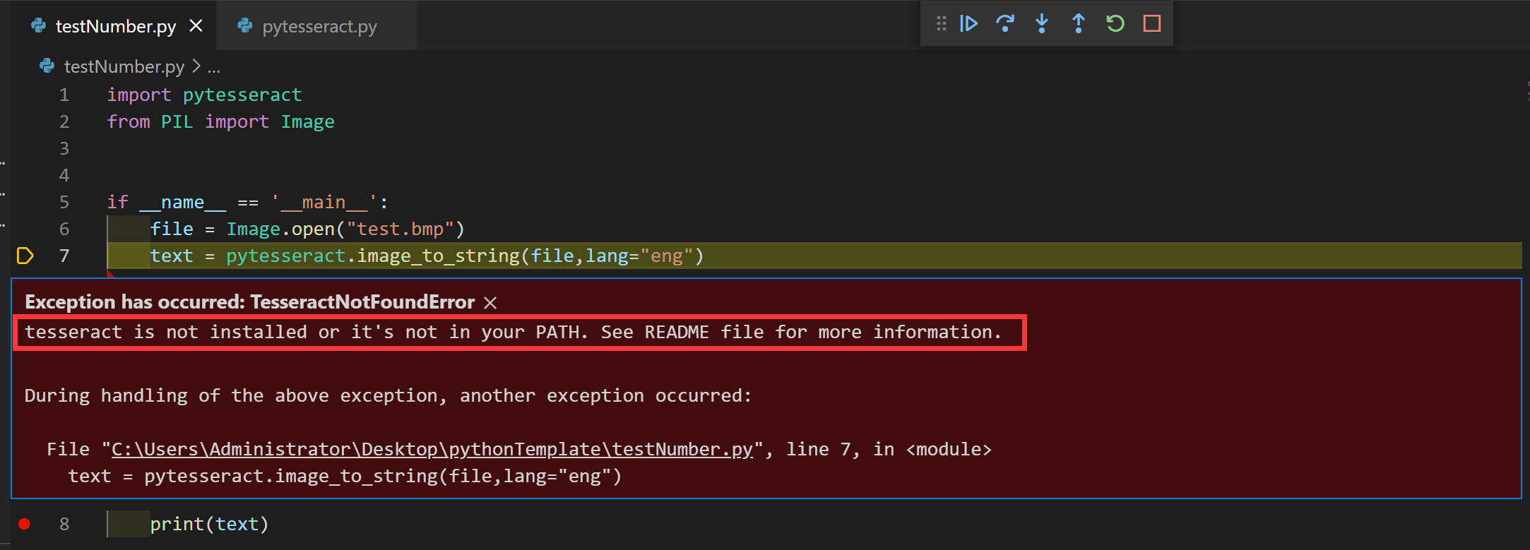 【python】利用 Pytesseract 识别图片中的数字 如果想让pytesseract专门识别符号数字 Lang应该指定啥 Csdn博客