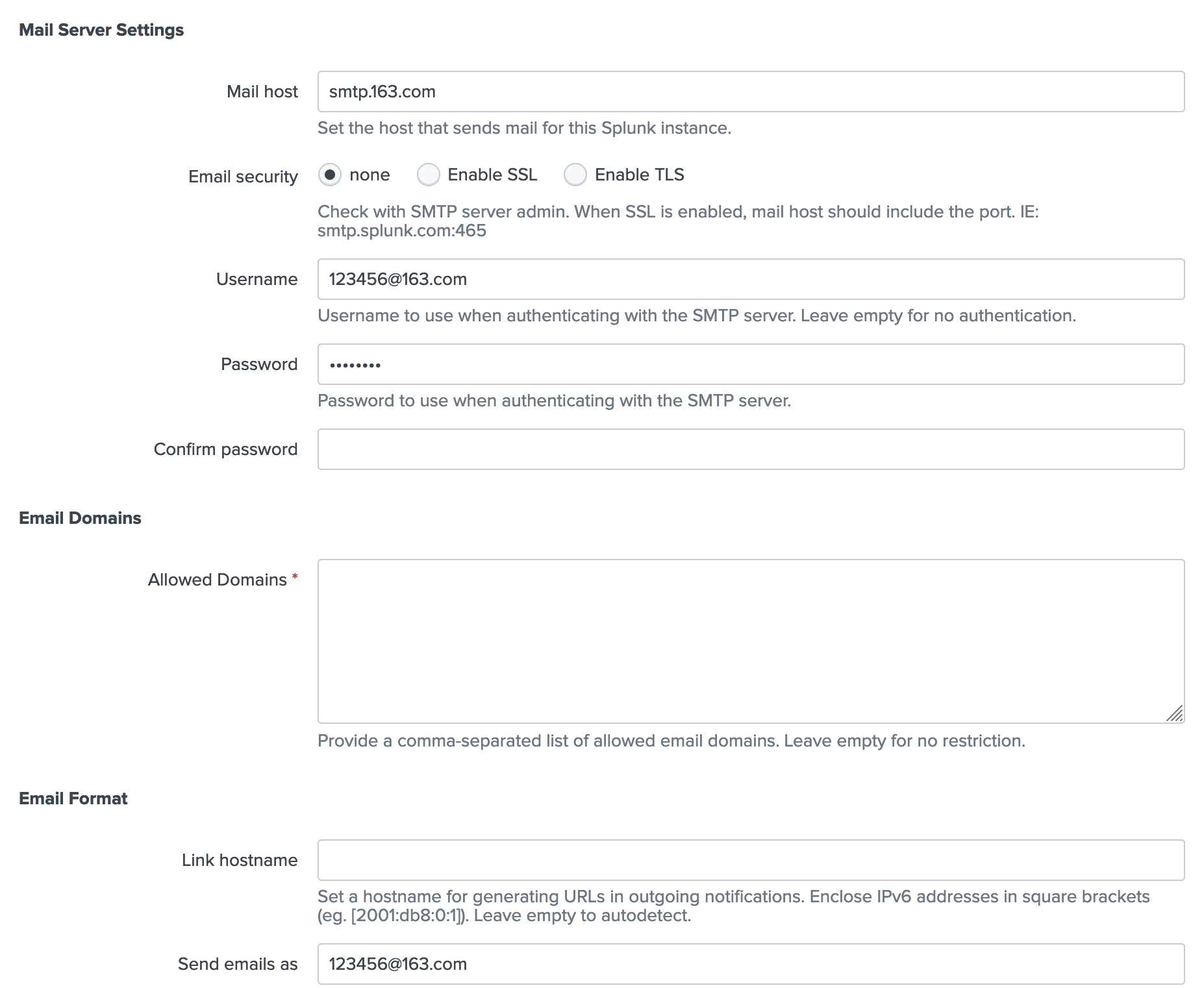 splunk配置163邮箱告警_splunk邮件设置-CSDN博客