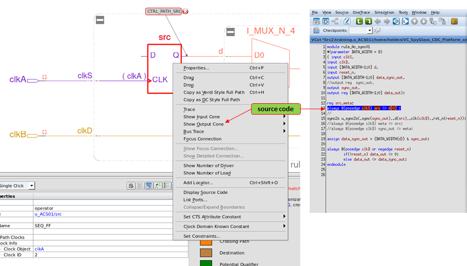 VC Spyglass CDC(五）Hierarchical Flow 、GUI界面_debugging cdc issues-CSDN博客