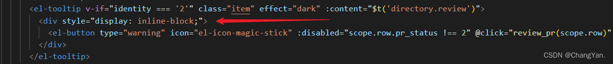 当button具有disabled属性时，el-tooltip也失效。解决办法_iview button disabled tooltip失效-CSDN博客