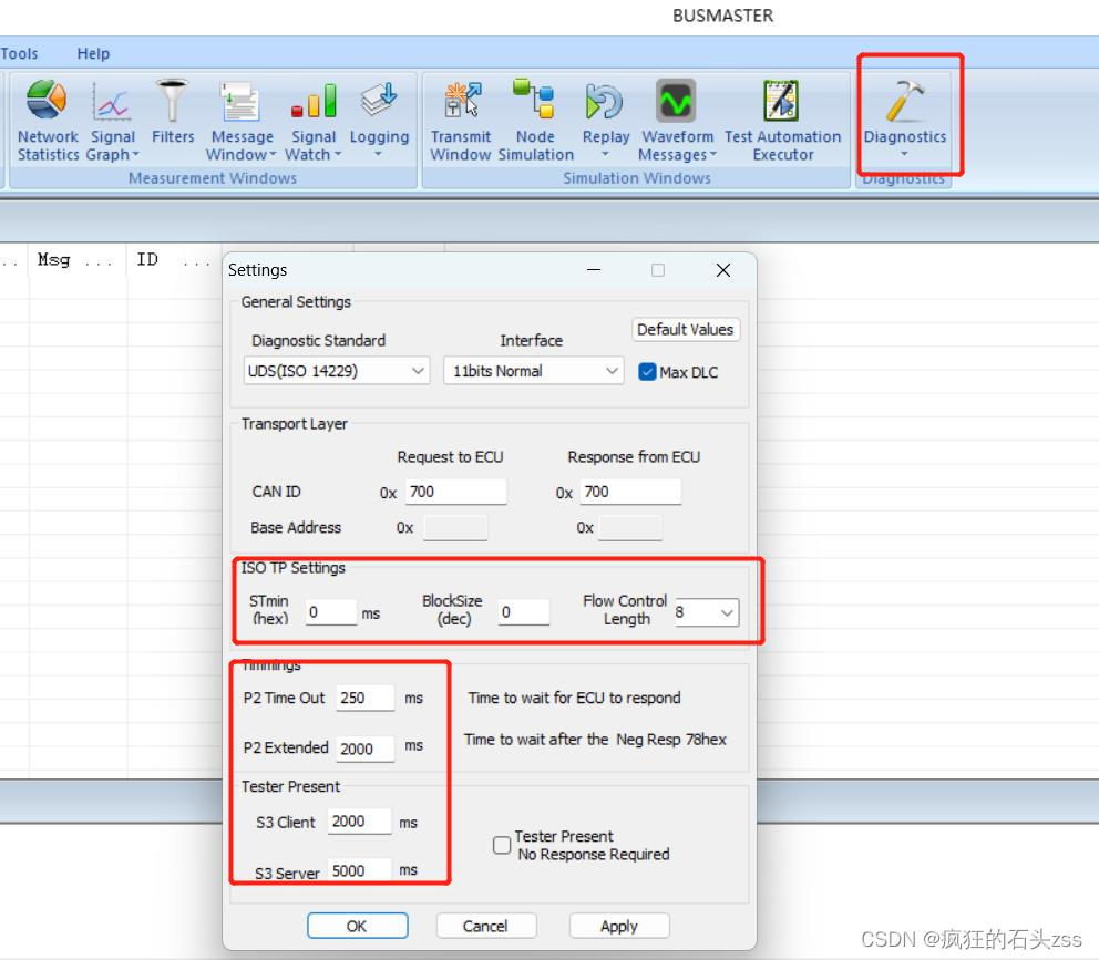 通过BUSMASTER设置UDS TP层Stmin和BlockSize_busmaster uds-CSDN博客