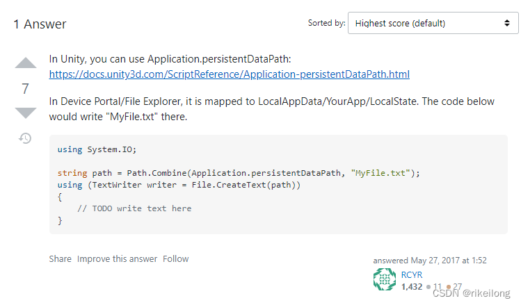 HoloLens下载、读取与存储Json文件路径问题（个人Hololens2进阶开发小总结一）_hololens 读取json-CSDN博客