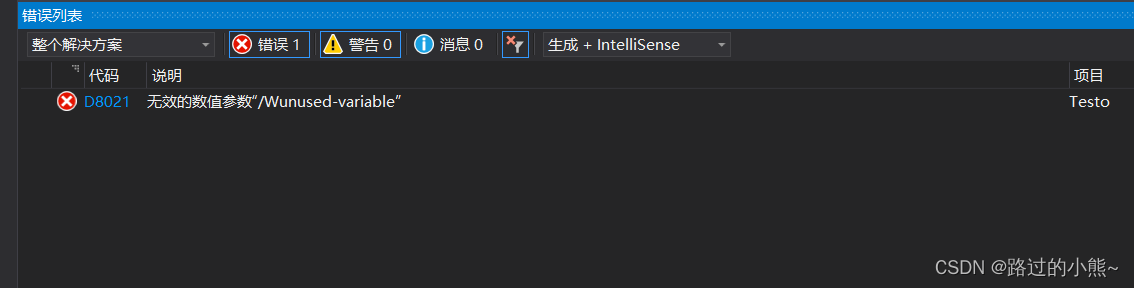 Cmake编译 命令行出现 Error D8021 无效的数值参数“wno Deprecated” Wno Deprecated Csdn博客