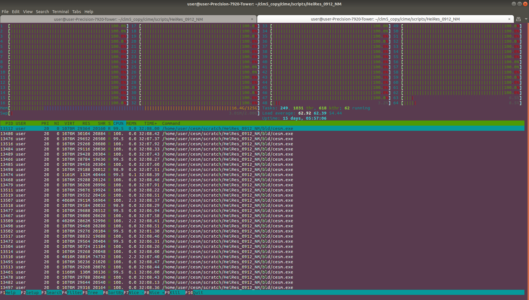 CESM2.x 和 CLM5.0 多线程模拟_atm ocn-CSDN博客