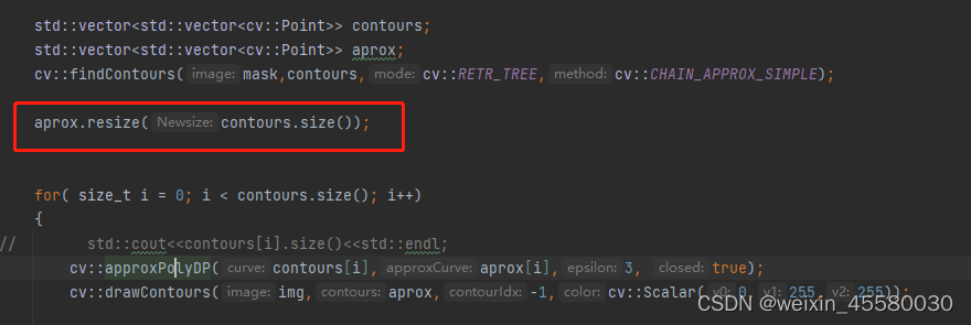 Opencv(c)中使用approxpolydp()出现退出代码 1073741819 0xc0000005approxpolydp报错 Csdn博客
