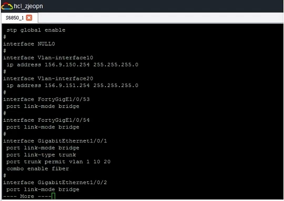 H3C S6850交换机端口及vlan的设置实现不同vlan之间相互通信_h3c s6850划分vlan命令-CSDN博客
