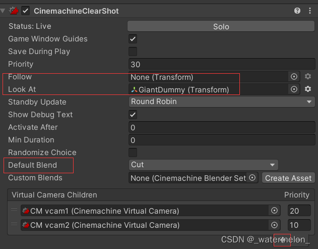 Cinemachine 3.切镜（ClearShot）和跟踪目标组（Target Group）_cinemachine切换镜头-CSDN博客