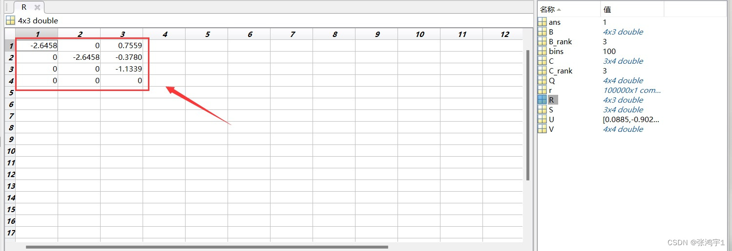 Matlab实现矩阵的QR分解和奇异值分解_matlab qr分解-CSDN博客