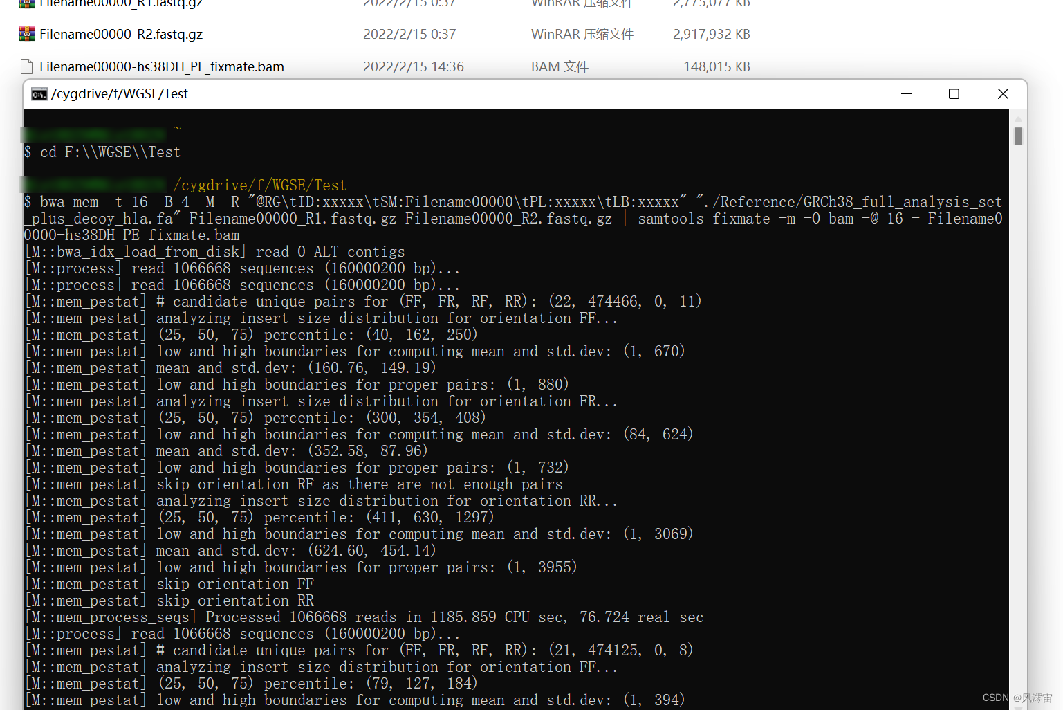 在Windows系统中使用BWA更换全基因组数据参考的大致方法_samtools fixmate-CSDN博客