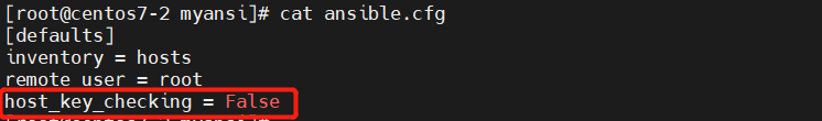 ansible：Using a SSH password instead of a key is not possible because Host Key checking is ...