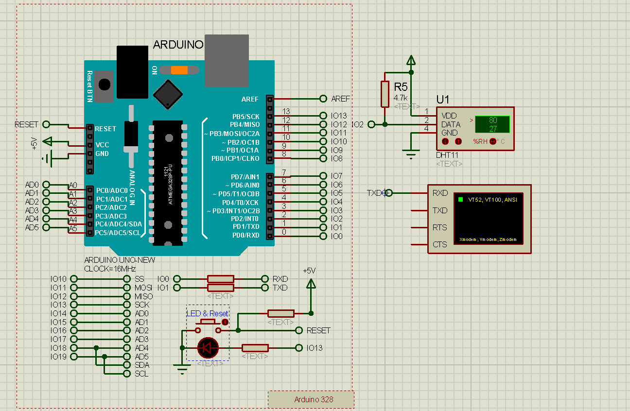 Arduino与proteus仿真实例 Dht11温度湿度传感器驱动仿真dht11仿真驱动 Csdn博客 2358