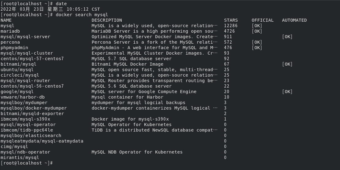 Error response from daemon: Get https://index.docker.io/v1/search?q=mysql&n=25: x509 ...
