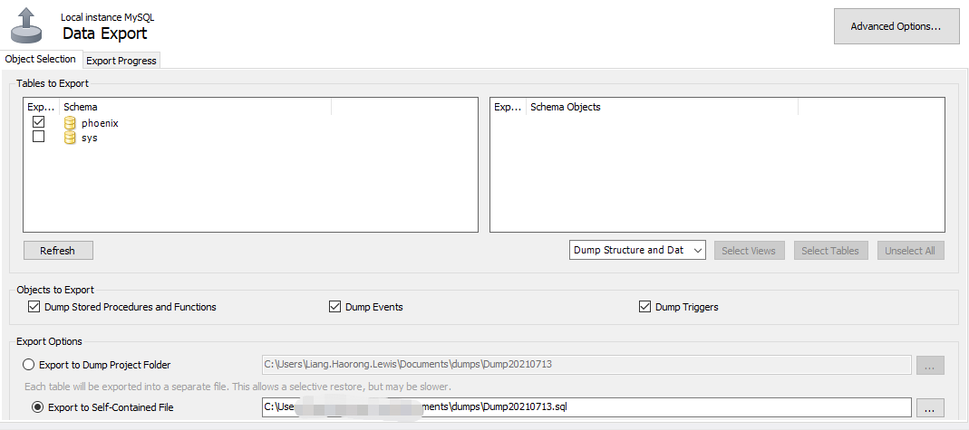 使用MySQL Workbench备份和还原数据库-CSDN博客