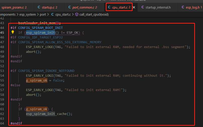 ESP32的应用程序启动与PSRAM初始分析_启用psram 要使用 esp32 摄像头驱动程序,我们首先必须启用 psram。您可以通过 ...