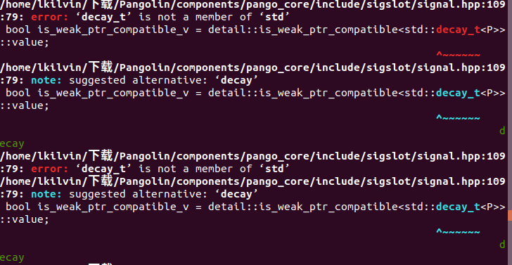 c++ error: ‘decay_t’ is not a member of ‘std’解决方法_c++ abs not a member of-CSDN博客