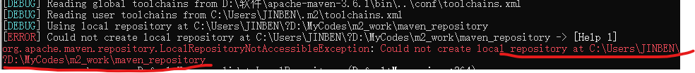 maven中 Could not create local repository问题原因及解决方法_could not create local repository at-CSDN博客