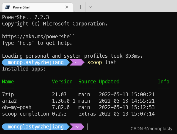 Windows Terminal 最新版安装和美化 以及scoop工具使用_microsoft terminal 最新版-CSDN博客