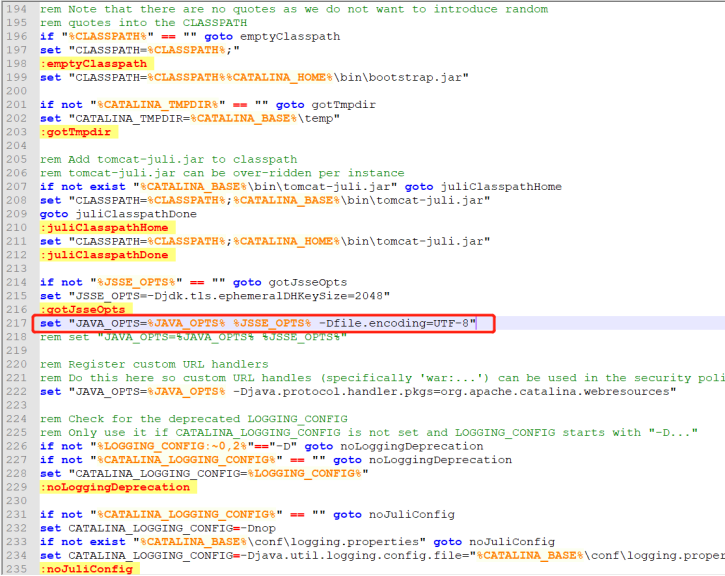 Tomcat乱码问题。_set java opts=java opts%jsse opts% -dfile.encoding-CSDN博客