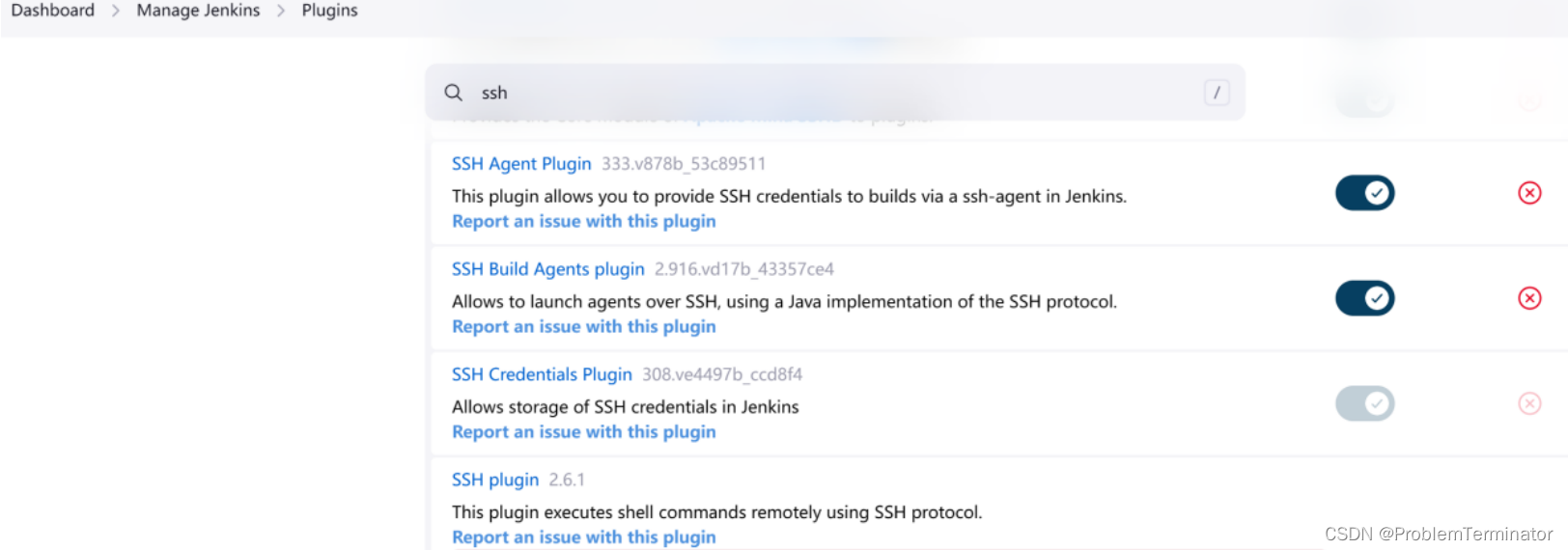 问题记录:jenkins添加节点时Launch method没有Launch agents via SSH选项_jenkins创建节点无ssh方式-CSDN博客