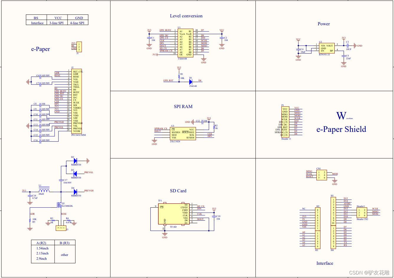 【雕爷学编程】Arduino动手做（206）---2.9寸红黑三色墨水屏 e-Paper Shield 扩展板_墨水屏驱动板原理图-CSDN博客