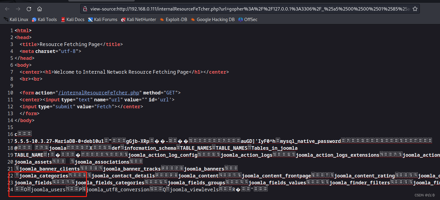 Nagini靶机之HTTP3协议、SSRF漏洞（Gopher + Mysql）、Joomla漏洞、SSH公钥登录、浏览器密码还原等利用方法_gopherus mysql-CSDN博客