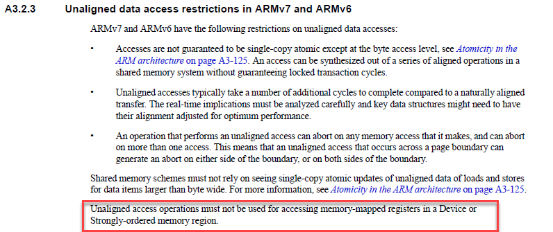 ARMv7架构对于非对齐访问的支持_启用或禁用对 arm 处理器上数据的非对齐访问-CSDN博客