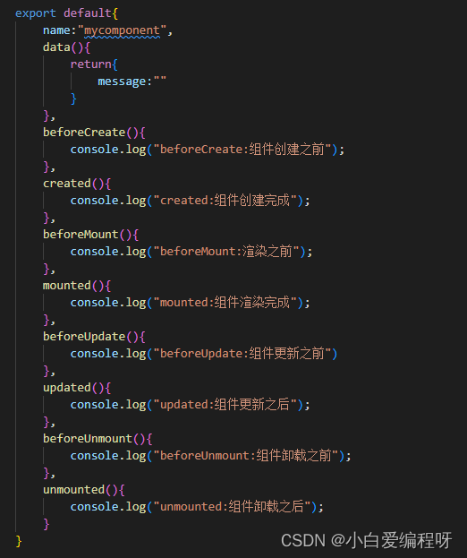 Vue3学习（生命周期） Csdn博客 