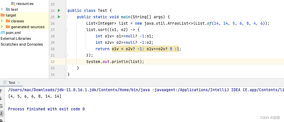 集合sort返回值0，1，-1的理解_sort -1 0 1-CSDN博客