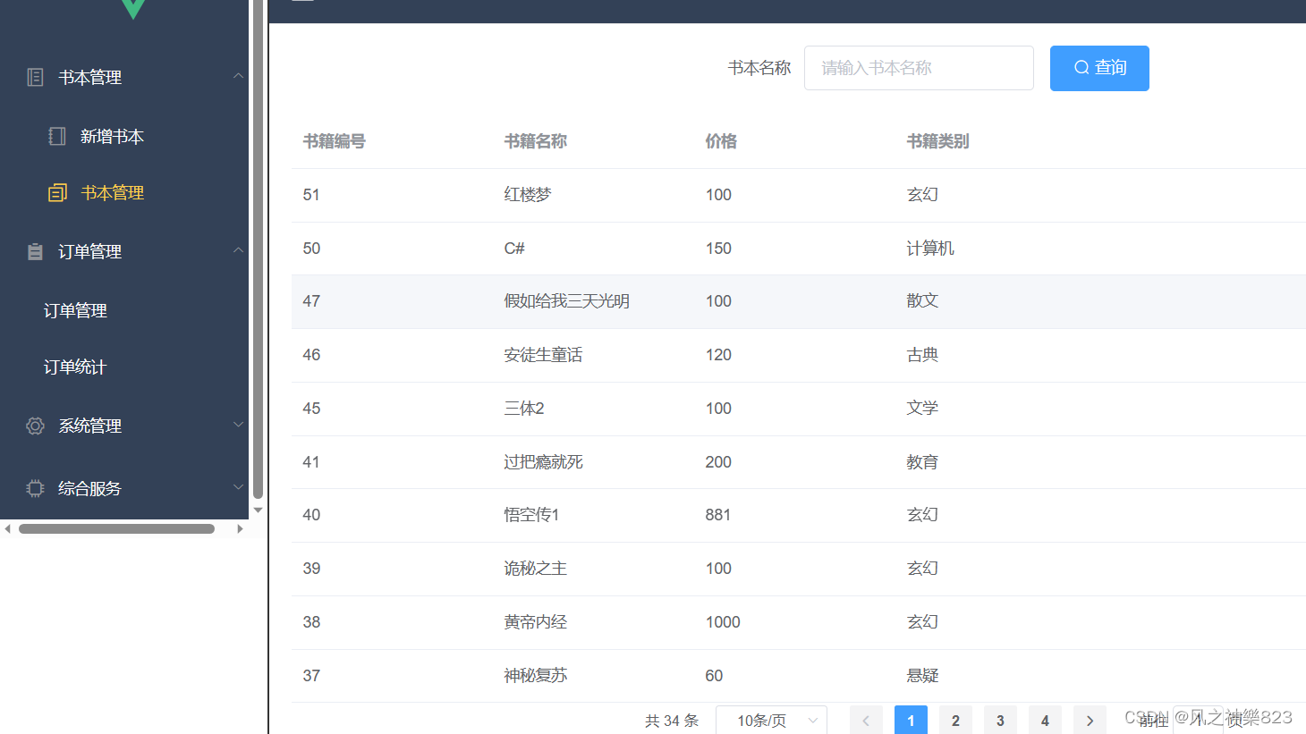 Spa项目开发之动态树数据表格分页 Csdn博客