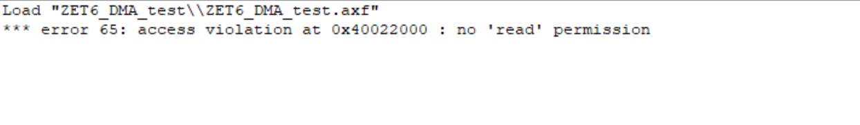 【Keil】*** error 65: access violation at 0x40022000 : no ‘read‘ permission-CSDN博客