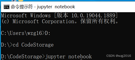 win10中打开jupyter notebook并进入指定文件夹_jupyter打开指定文件夹-CSDN博客