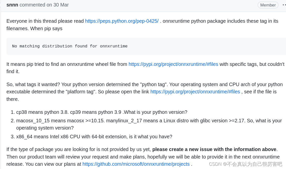 安装onnxruntime报错解决_error: could not find a version that satisfies the-CSDN博客