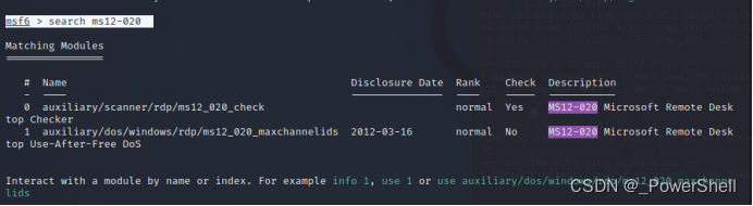 [ MSF使用实例 ] 利用远程桌面代码执行漏洞(MS12-020)漏洞导致windows靶机蓝屏_msf如何让win10蓝屏-CSDN博客