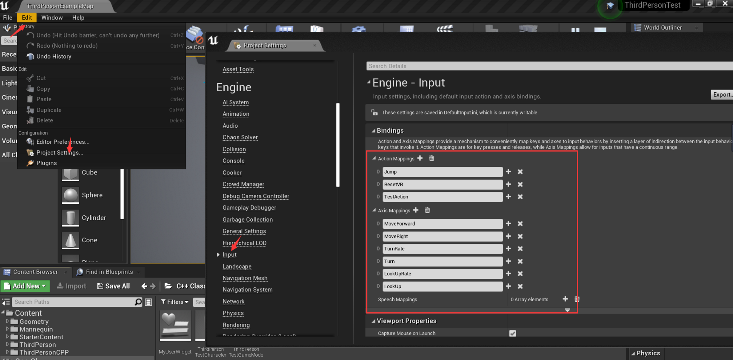 UE4 输入系统（图文详解篇） – 源码巴士
