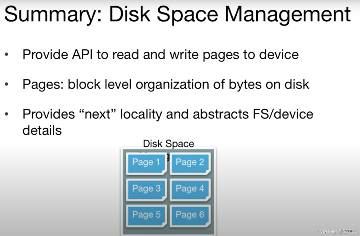 Architecture Of A Dbmsdisk Space Management学习笔记 Csdn博客