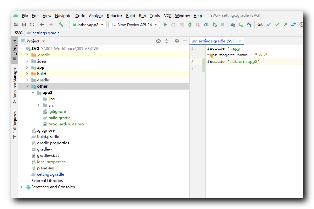 【Android Gradle 插件】settings.gradle 配置文件 ( 配置基本作用 | include 函数用法 | 目录层级配置 | 修改 Module 模块构建脚本名称 ...