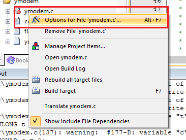 keil中Option for File，.c文件配置（编译工程.c文件中存在红色减号）_include in target build-CSDN博客