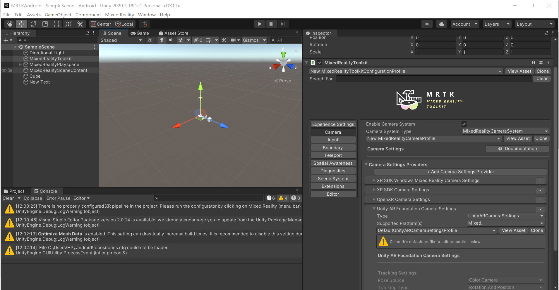 MRTK发布到android设备之2-CSDN博客