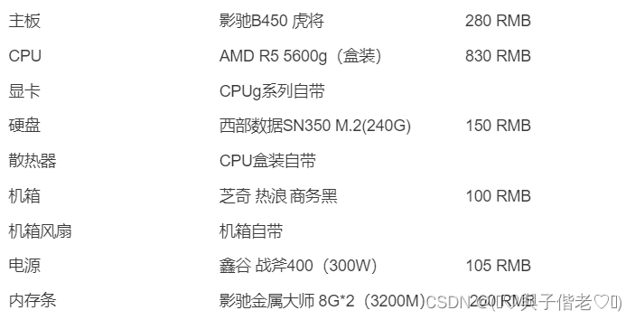 自己动手配置AMD 5600g 主机_5600g主机-CSDN博客