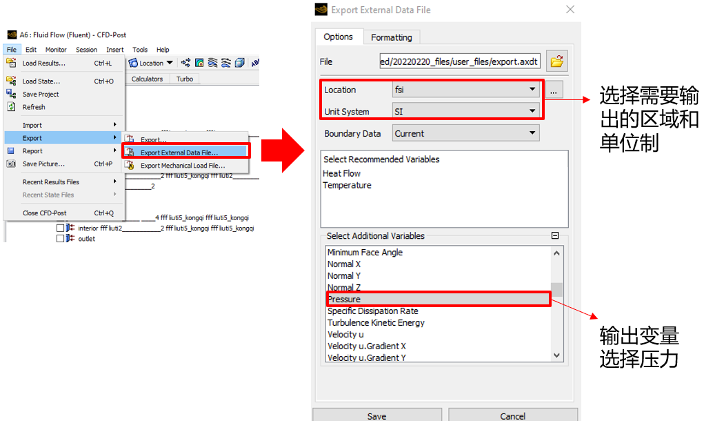 ANSYS多相流的单向流固耦合（2022R1版）_ansysfluent荷载导入mechanical压力反向-CSDN博客